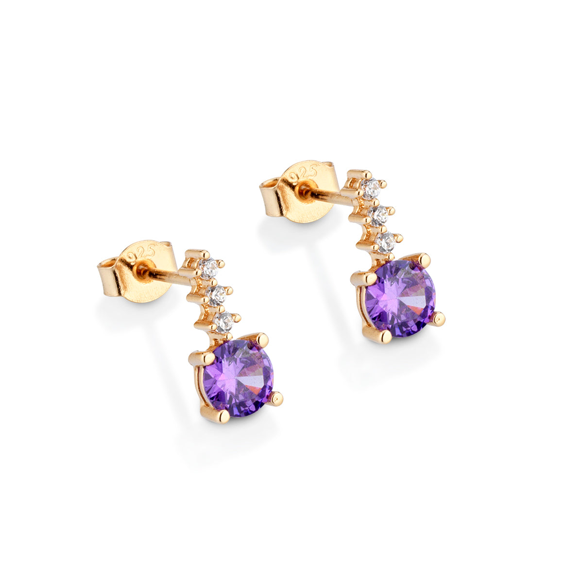 Ohrringe Roségold – Marcello Pane 925 Sterlingsilber mit Zirkonia – J ...